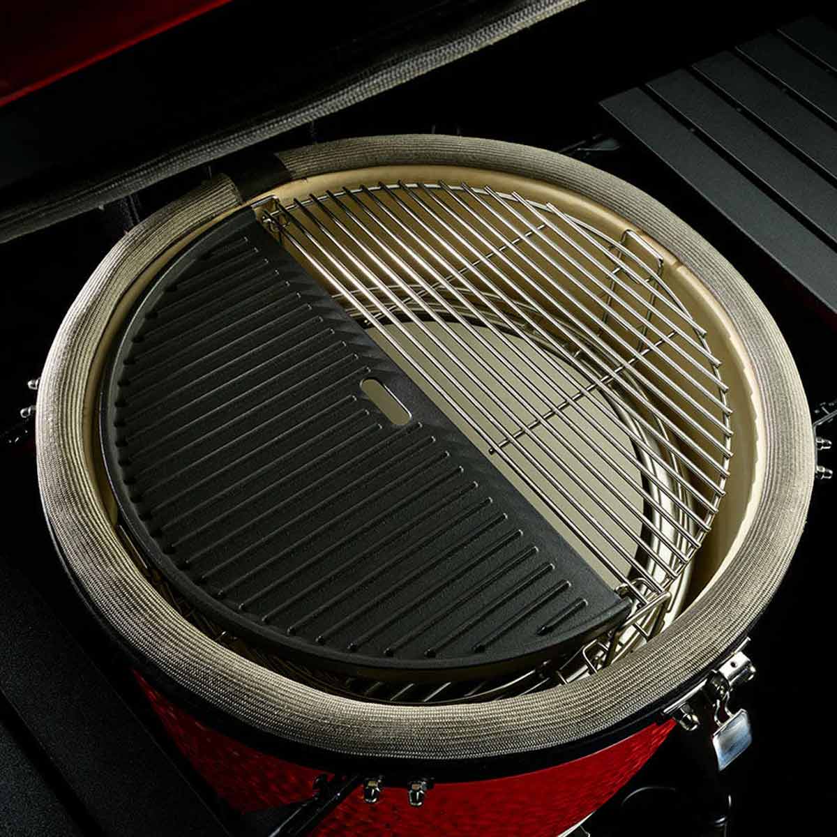 Half Moon Cast Iron Reversible Griddle - Classic Joe