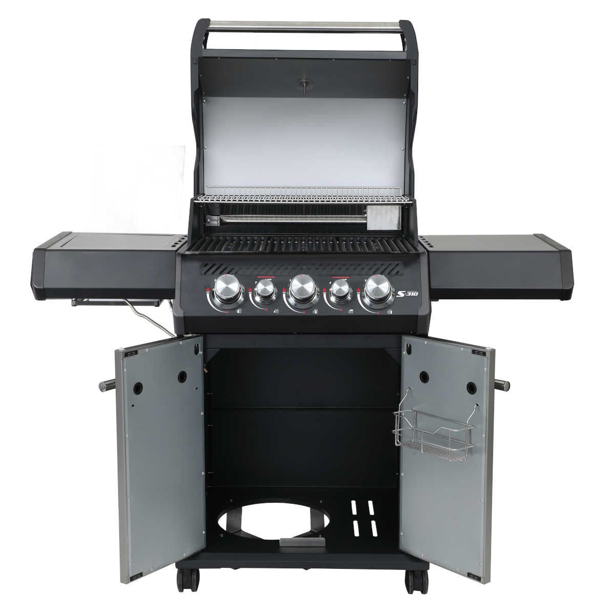 Santos Gasgrill S 318 Seiten And Heckbrenner All Black Inkl