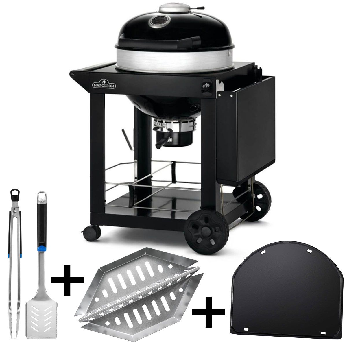 Napoleon Pro-Cart Holzkohle Kugelgrill | Bundle | PRO22K-CART-3-P-01
